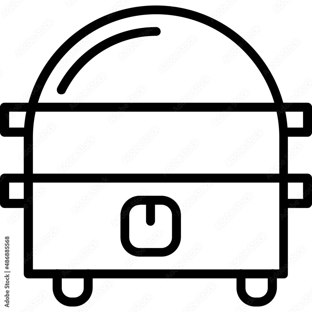 Steamer Icon Stock Vector | Adobe Stock