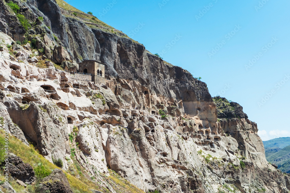 Vardzia cave monastery complex in Georgia monument of medieval Georgian ...