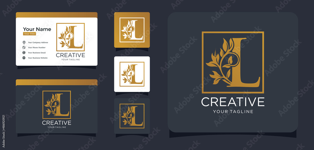 letter L beauty and fashion design inspiration Stock Vector | Adobe Stock