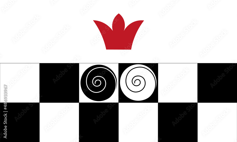 Draughts game white and black figures. Draughts day. Vector ...
