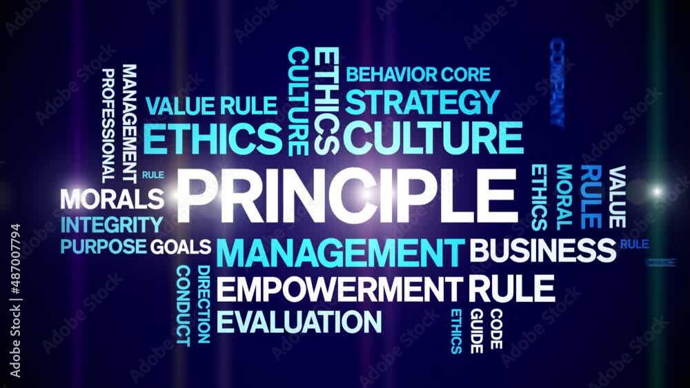 Principle Animated tag word cloud;text design animation kinetic ...