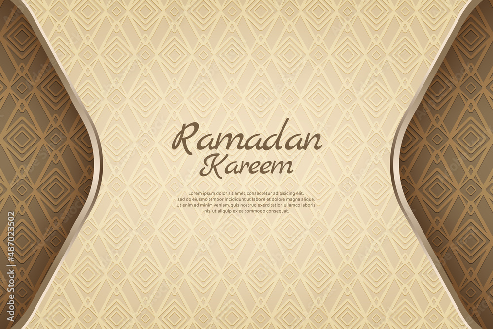 Photo & Art Print Islamic arabic ornament pattern frame borders gold ...
