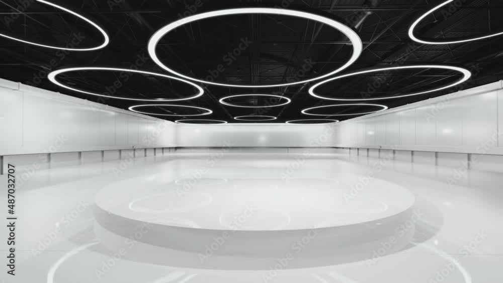 Motion Empty hall exhibition.Backdrop for exhibition stands,booth ...