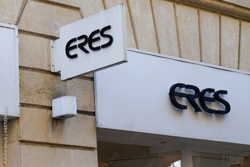 Eres lingerie sign shop logo store clothing retailer for women Stock ...