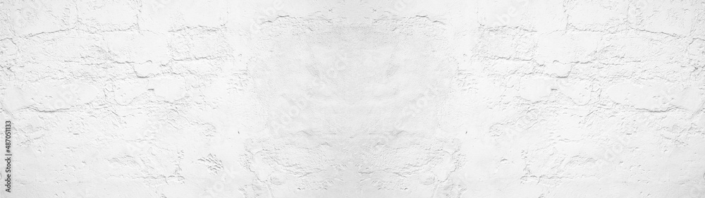 Photo & Art Print White rough filler plaster facade wall texture ...