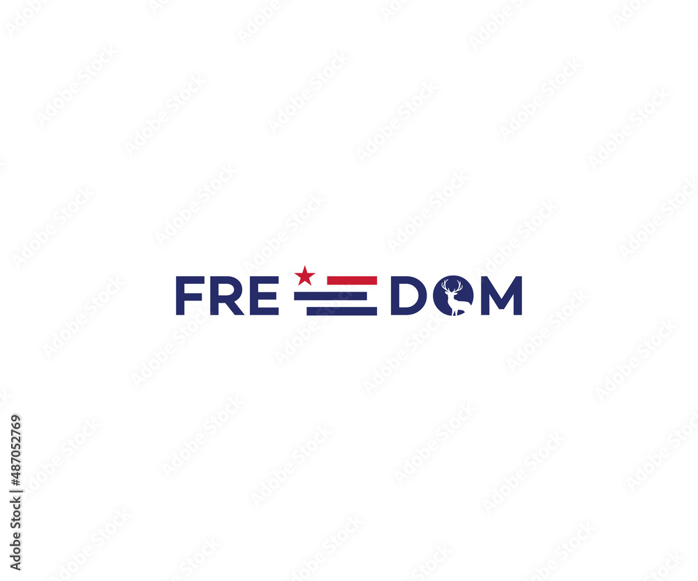 Freedom Logo Design Template Vector Graphic Branding Element. Stock ...