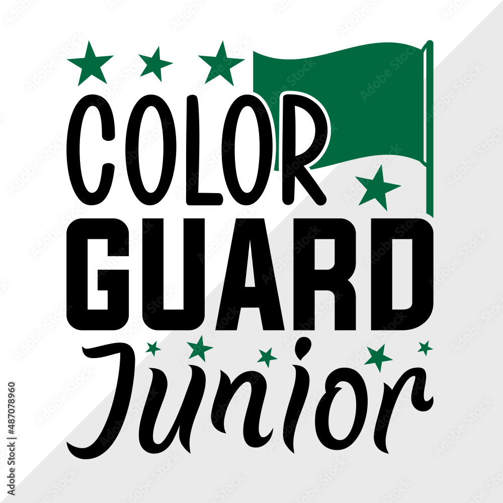 Color Guard Junior SVG Cut File | Color Guard Svg | Color Guard Rifle ...