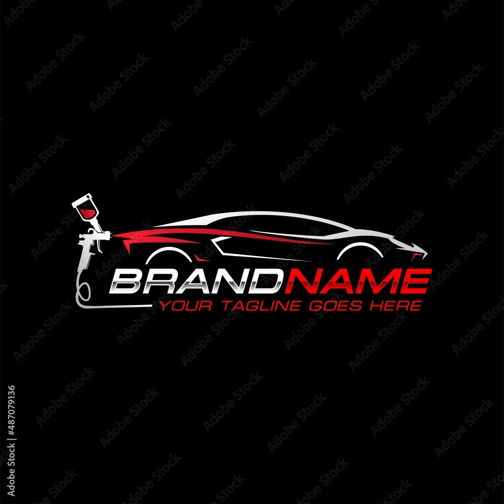 auto paint logo Stock Vector | Adobe Stock
