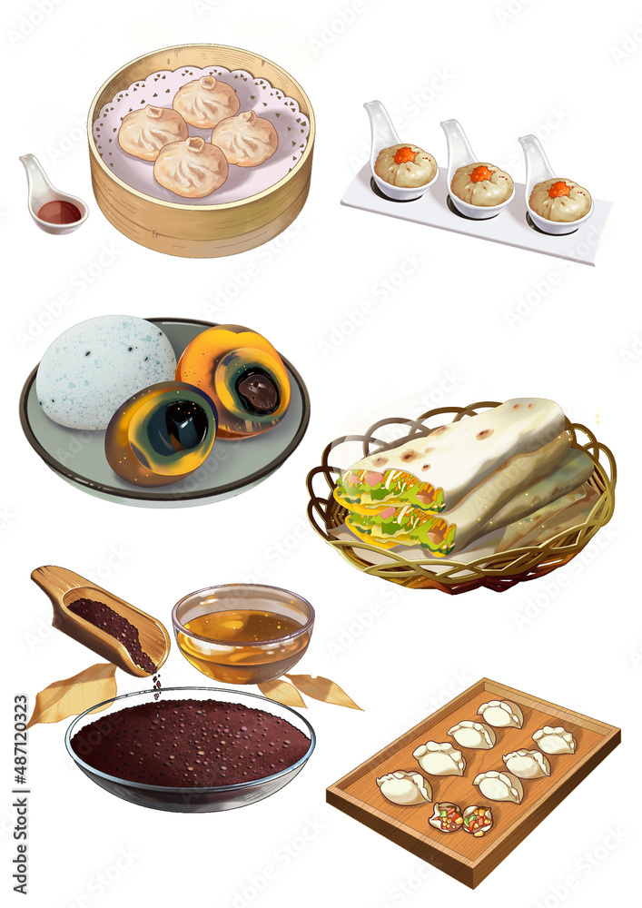 Chinese traditional food dimsum Stock Photo | Adobe Stock