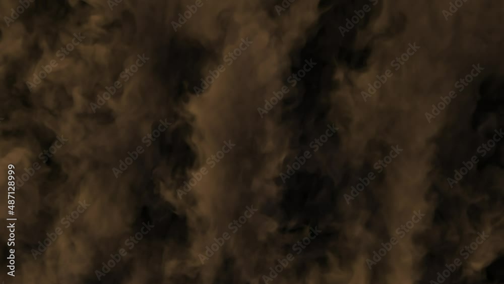 Jets of sand-smoke suspension fly into the chamber in a dense stream ...