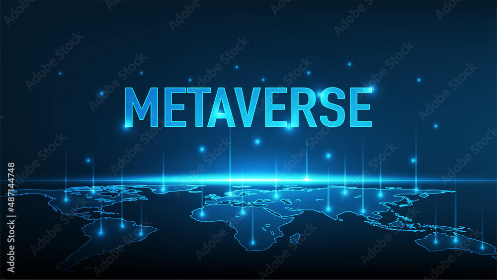 Metaverse digital world smart futuristic interface technology ...