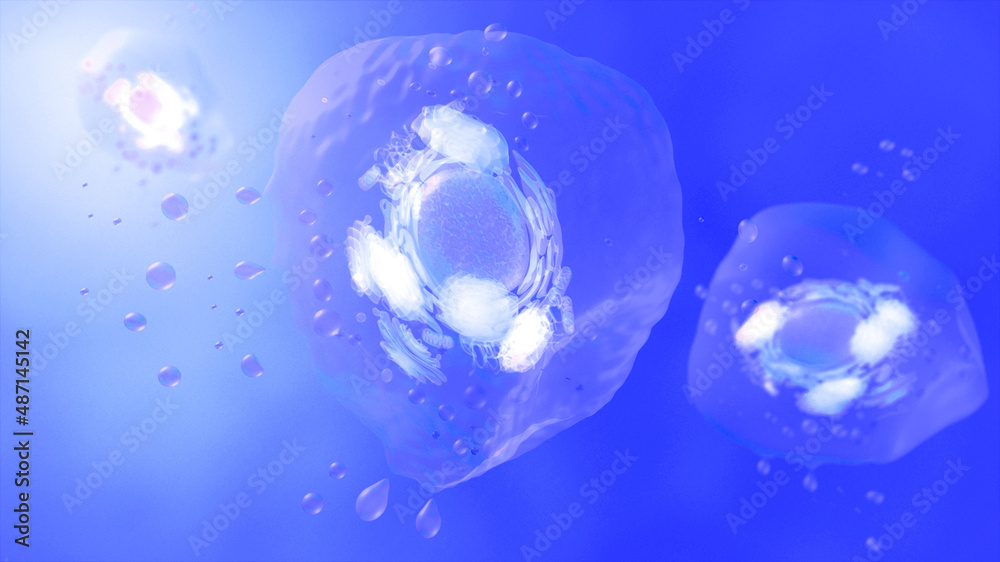 3D Rendering of Exosomes Stock Illustration | Adobe Stock