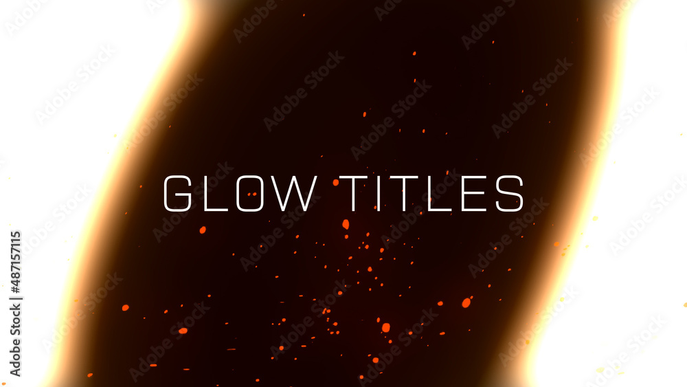 Cool Visual Glow Titles Stock Template | Adobe Stock