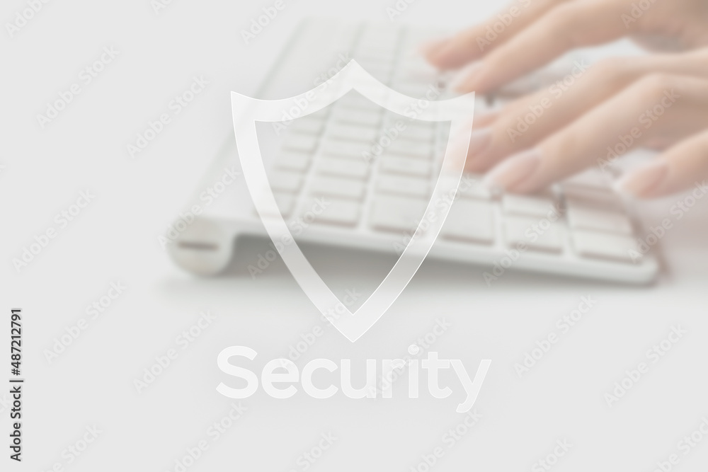 Cyber security lock. Security computer Data Internet protection symbol ...