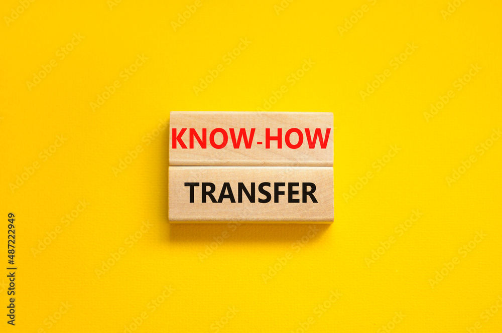 Know-how transfer symbol. Concept words Know-how transfer on wooden ...