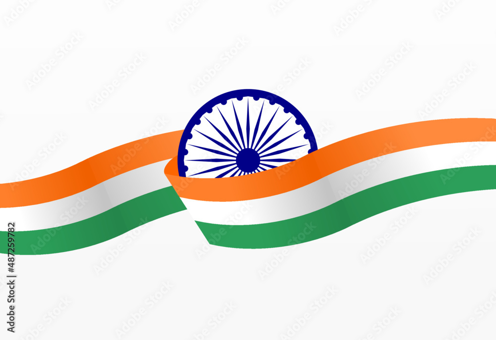 India Flag Vector Simple Wallpaper for Republic Day or Indian Country ...