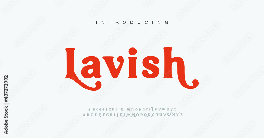 LAVISH modern luxury tech abstract technology futuristic alphabet font ...