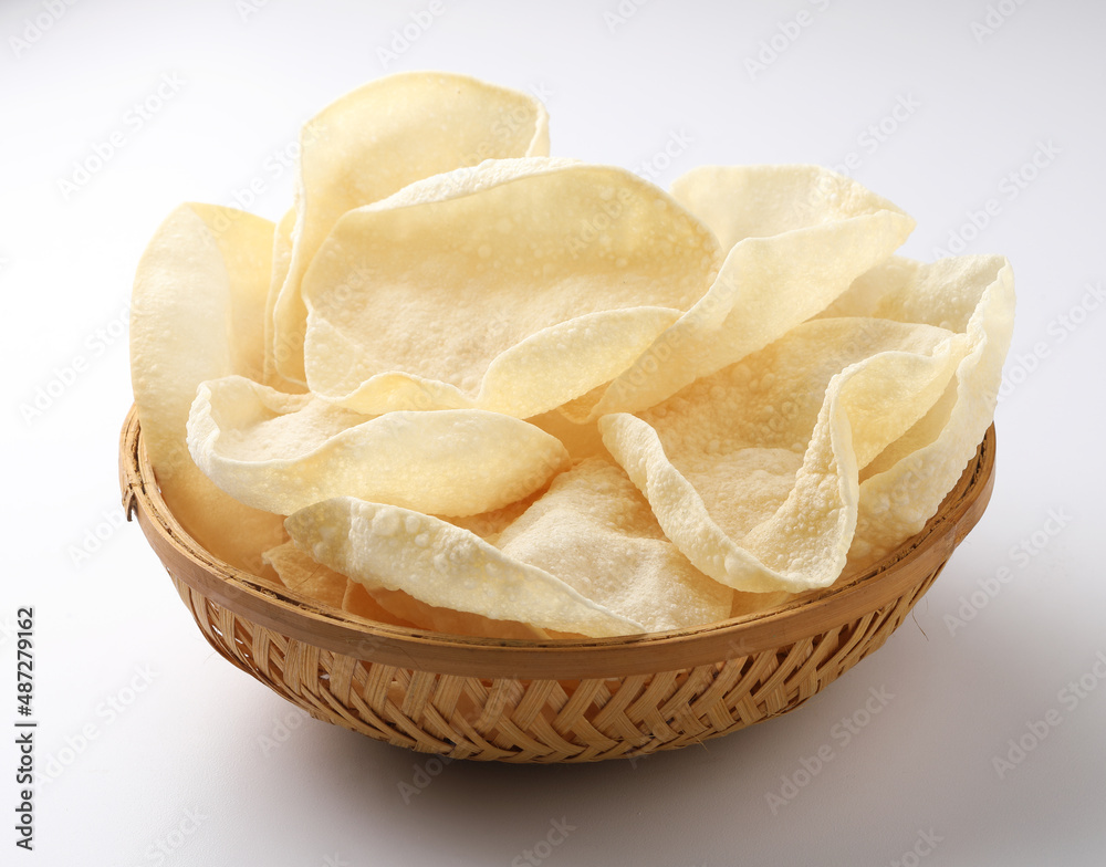 Appalam or fried pappad, made from urad daal, south Indian pappad Stock ...