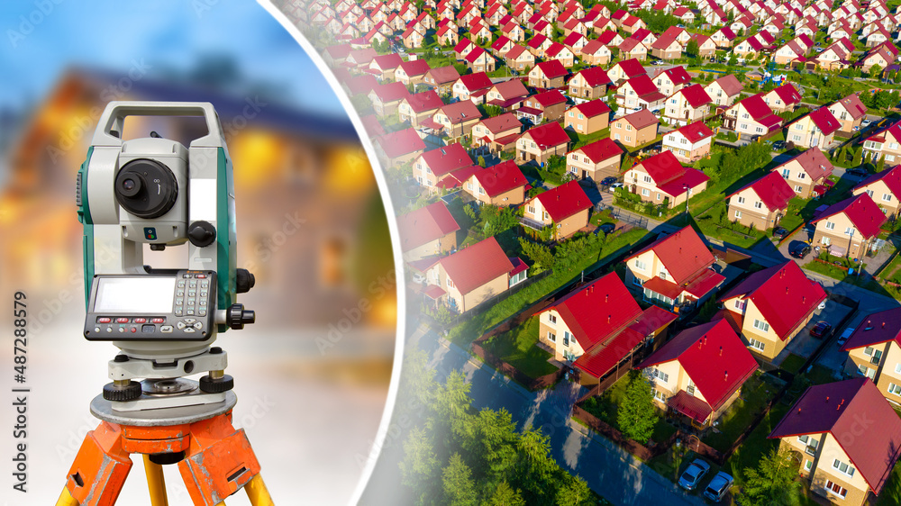 Geodetic instrument. Device for cartographic research. Optical ...