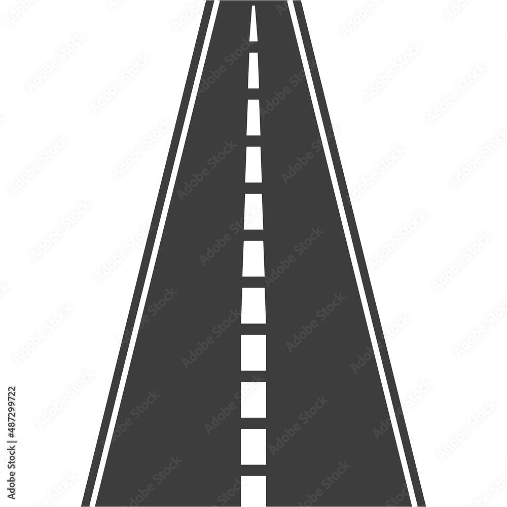 Road icon. Path way. Highway. Vector on isolated white background. EPS ...