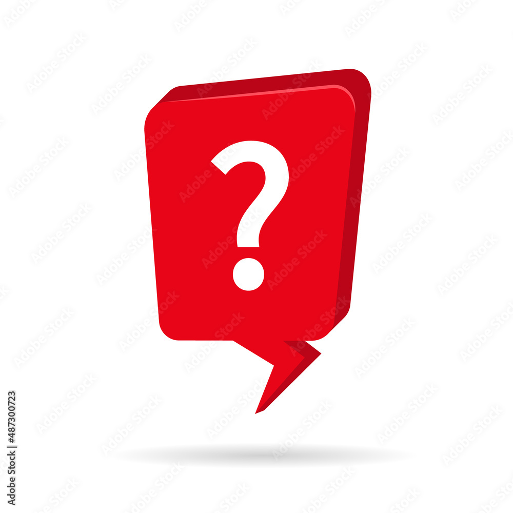 Question mark. Question mark in box. Ask icon. Logo for faq, answer ...