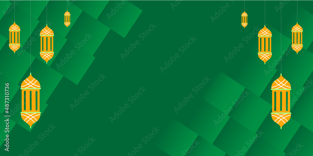 green islamic background Stock Vector | Adobe Stock