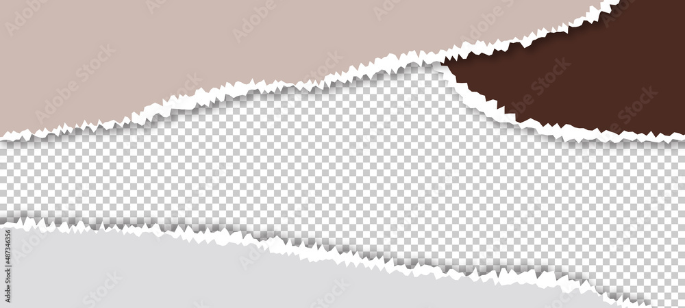 Ripped paper set. Holes from torn paper. Decoration and texture. Stock ...