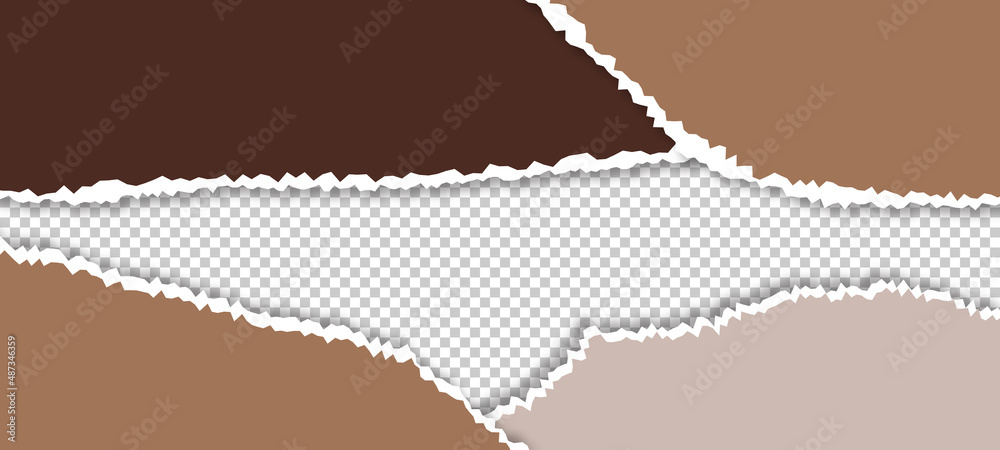 Ripped paper set. Holes from torn paper. Decoration and texture. Stock ...