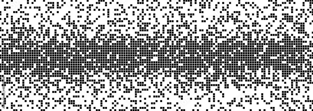 Black and White Random Pixels Pattern. Shuffled pixels texture ...