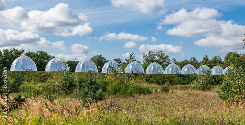 Field Research Centre with ecosystem rooms for studying climate change ...