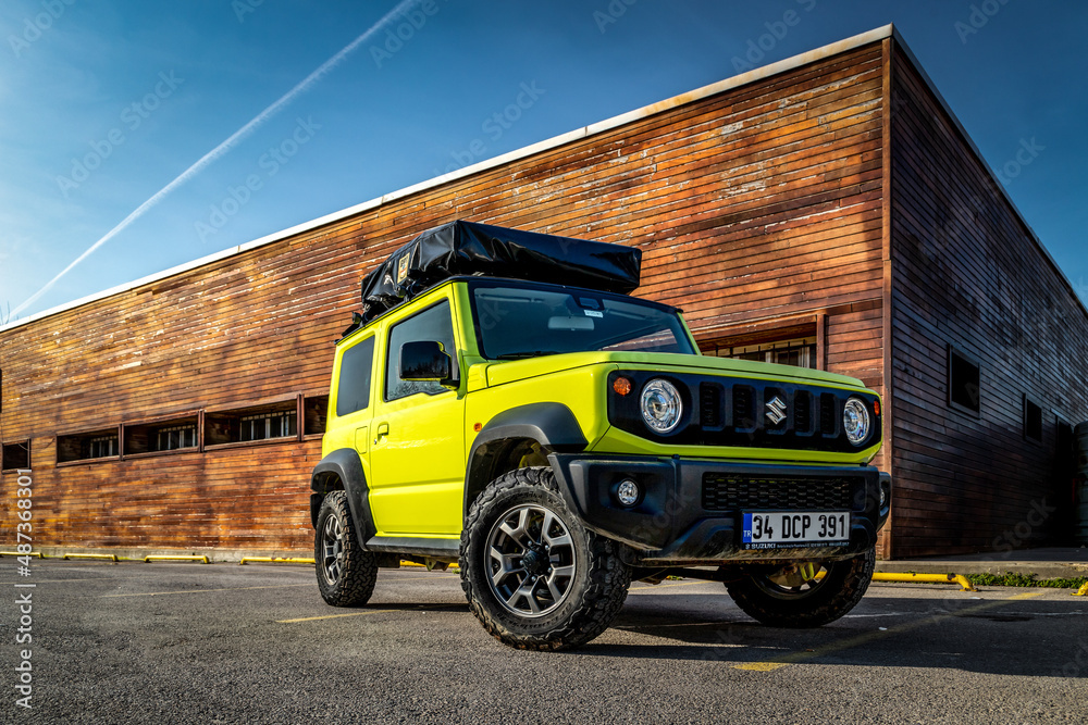 Suzuki Jimny is a line of four-wheel drive off-road mini SUVs, made by ...