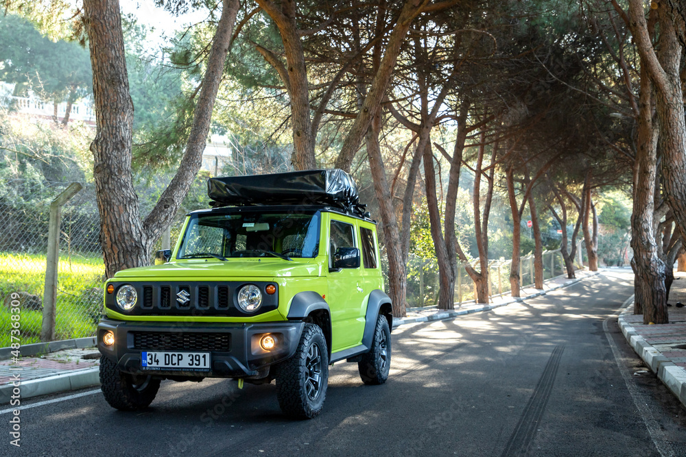 Suzuki Jimny is a line of four-wheel drive off-road mini SUVs, made by ...