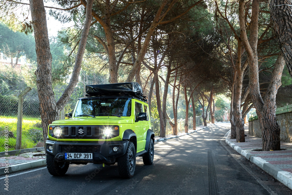 Suzuki Jimny is a line of four-wheel drive off-road mini SUVs, made by ...