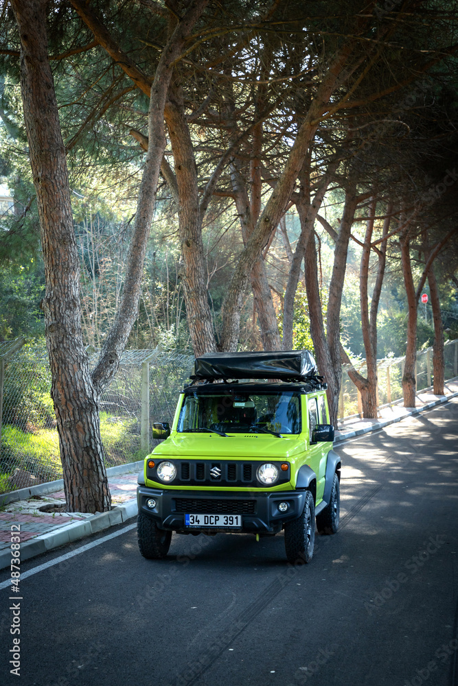 Suzuki Jimny is a line of four-wheel drive off-road mini SUVs, made by ...