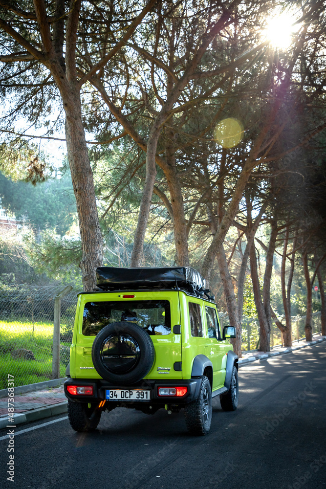 Suzuki Jimny is a line of four-wheel drive off-road mini SUVs, made by ...