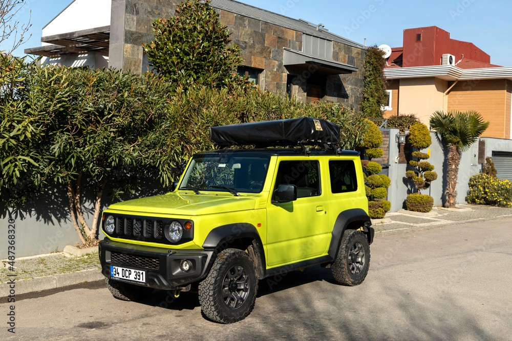 Suzuki Jimny is a line of four-wheel drive off-road mini SUVs, made by ...