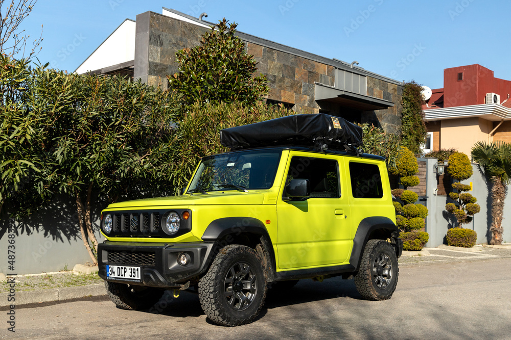 Suzuki Jimny is a line of four-wheel drive off-road mini SUVs, made by ...