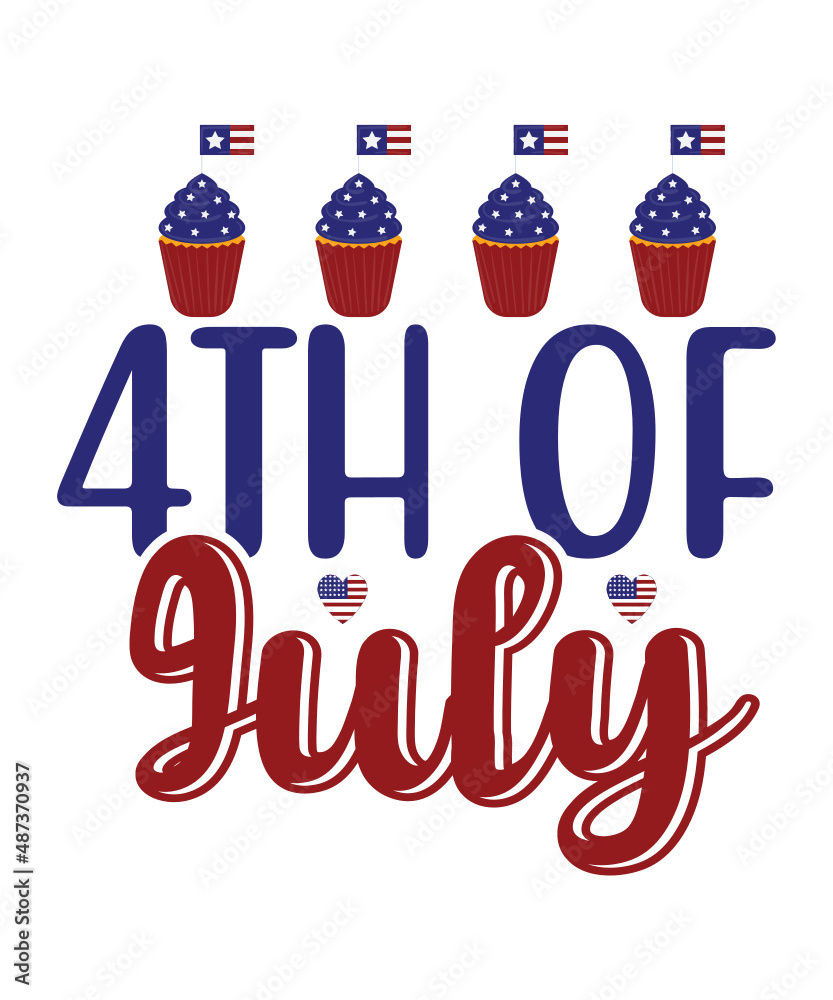 Stockvector Fourth of July Bundle svg, USA Flag Svg, Independence Day ...