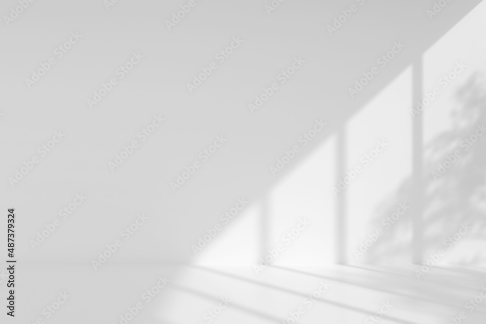 White room interior space for background with soft shadow. Stock ...