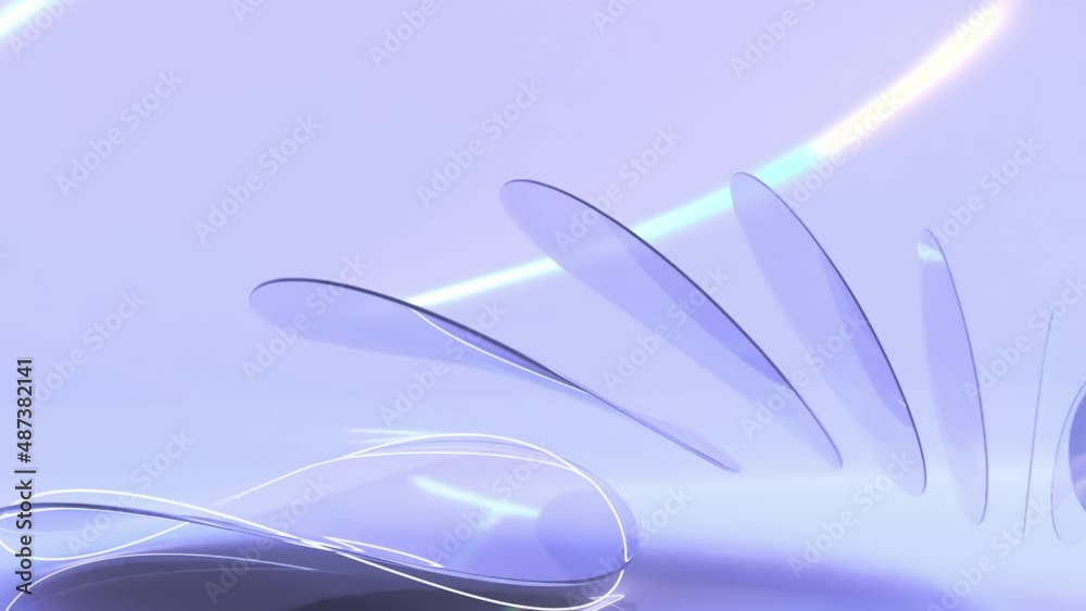 Flying round clear plates in dispersion light on abstract geometric ...