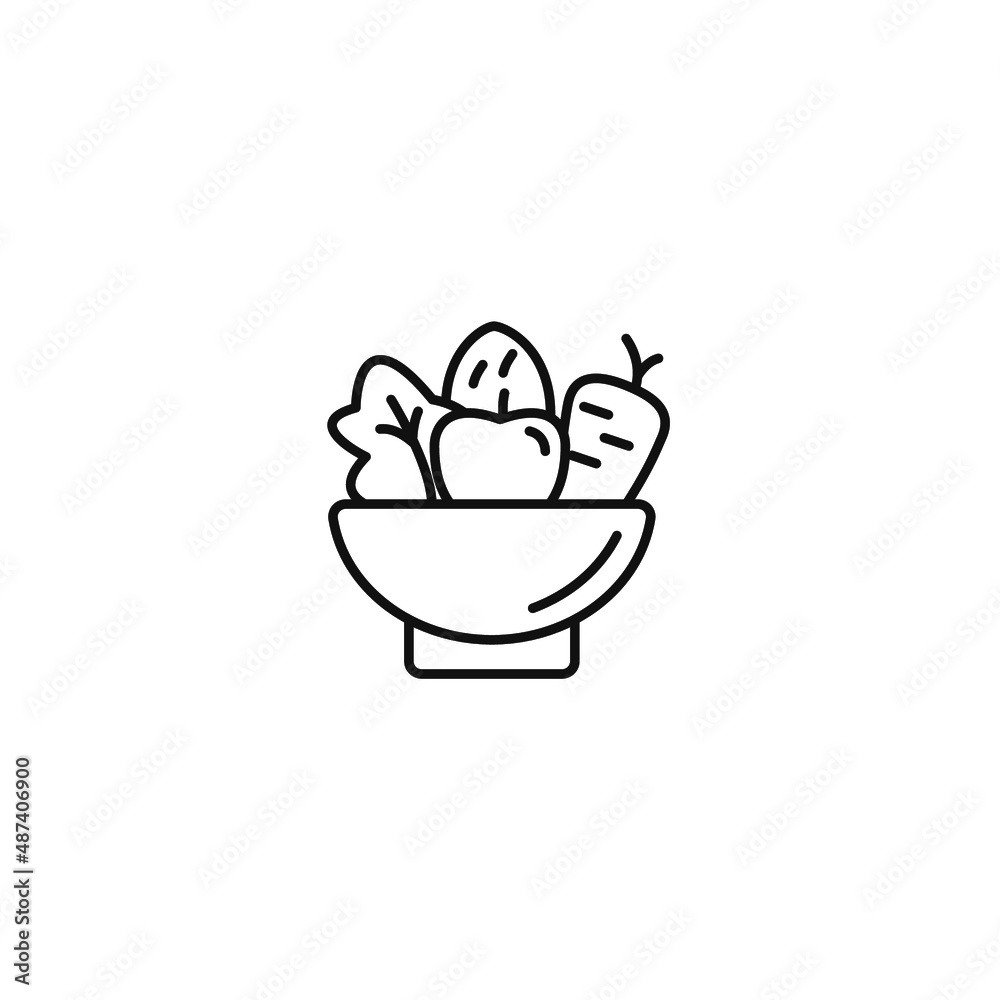 dietary fiber icons symbol vector elements for infographic web Stock ...