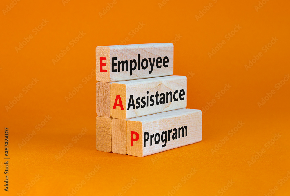 EAP employee assistance program symbol. Concept words EAP employee ...