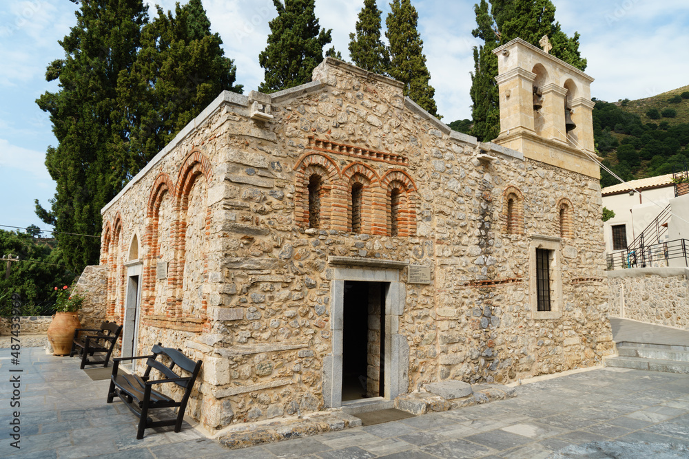 Monastery of Kera Kardiotissa in Crete, Greece Stock Photo | Adobe Stock