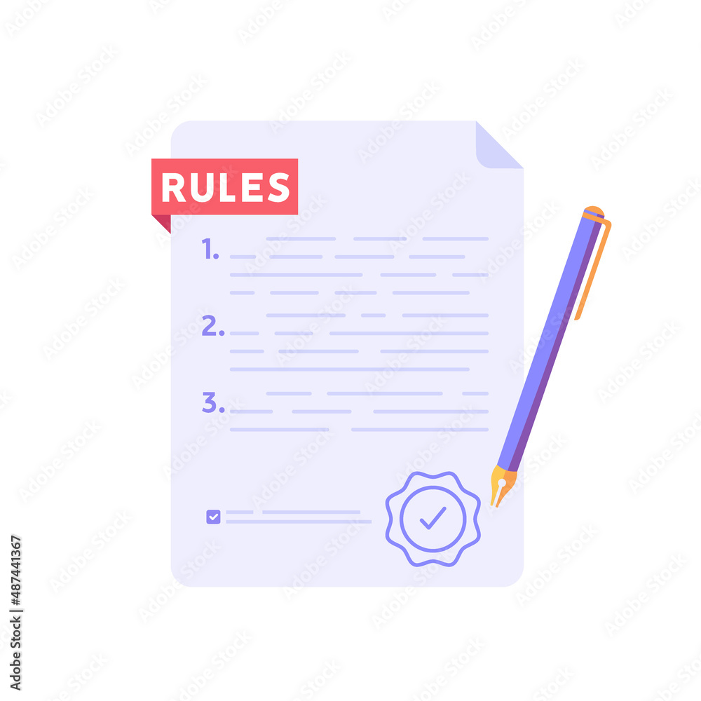 Concept of rules and regulations, company policy, corporate law and ...