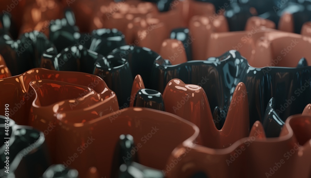 Twisted various colors creamy surface texture pattern shape.Template ...