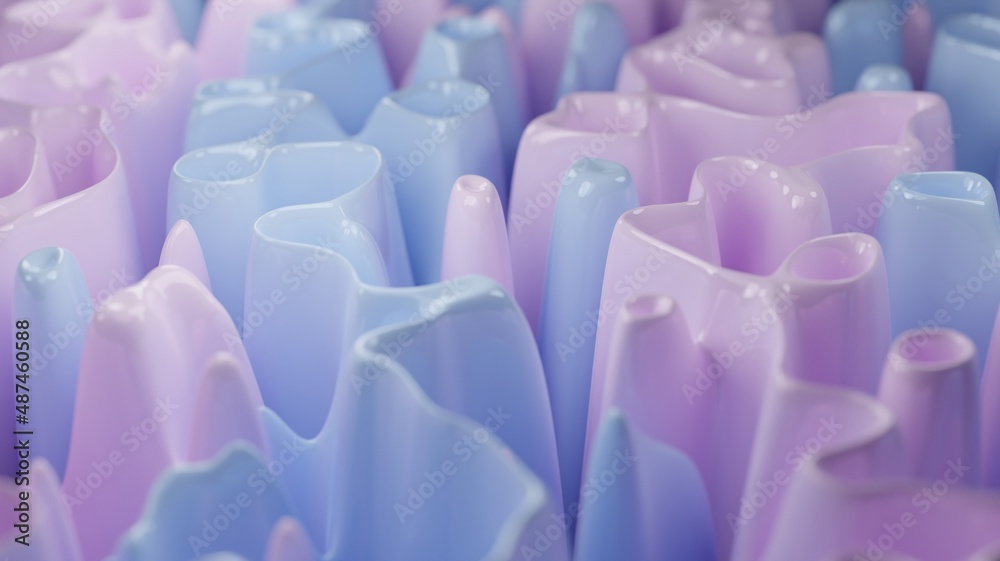 Twisted pink blue trans creamy surface texture pattern shape.Template ...