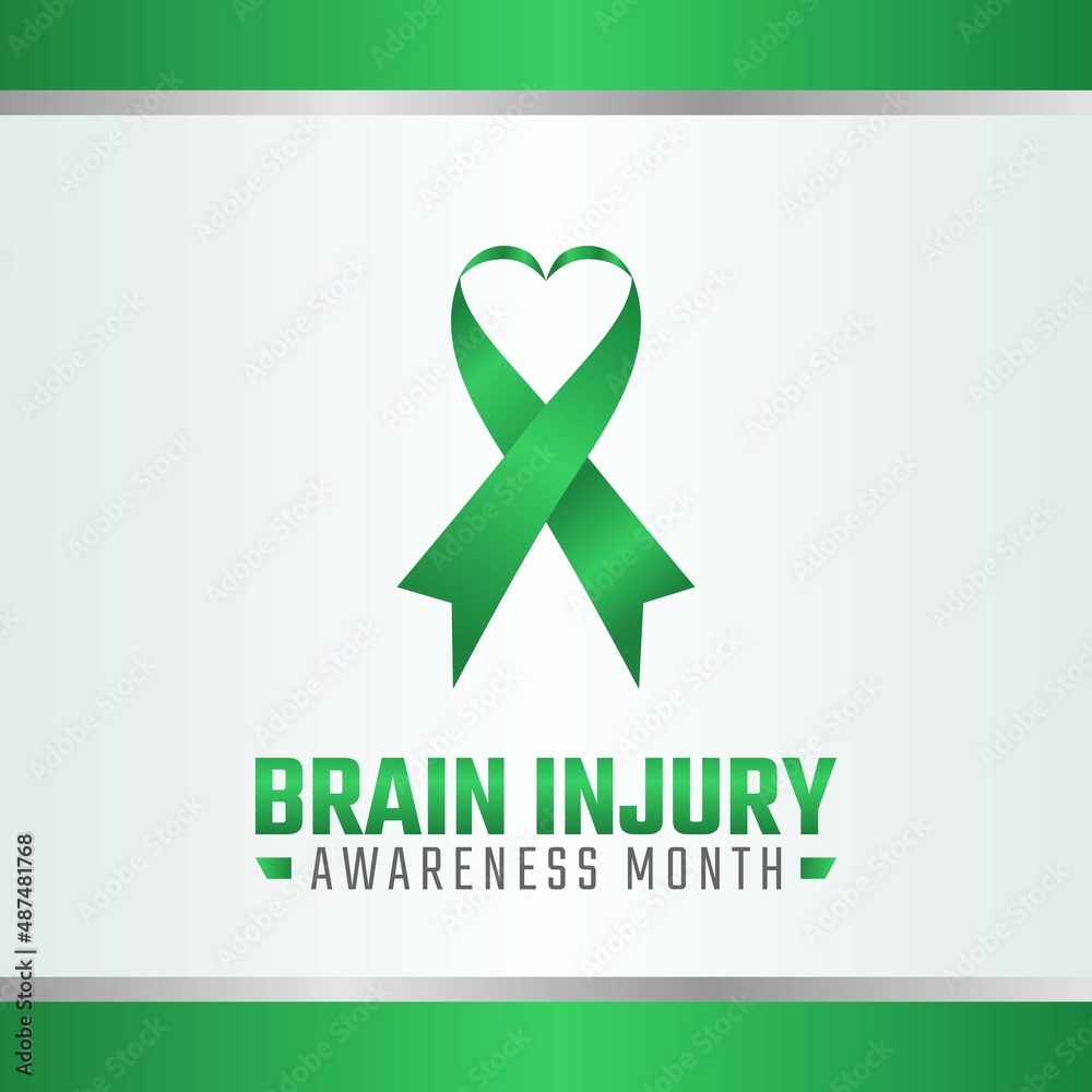 vector graphic of brain injury awareness month good for brain injury ...