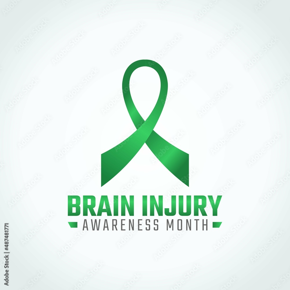 vector graphic of brain injury awareness month good for brain injury ...