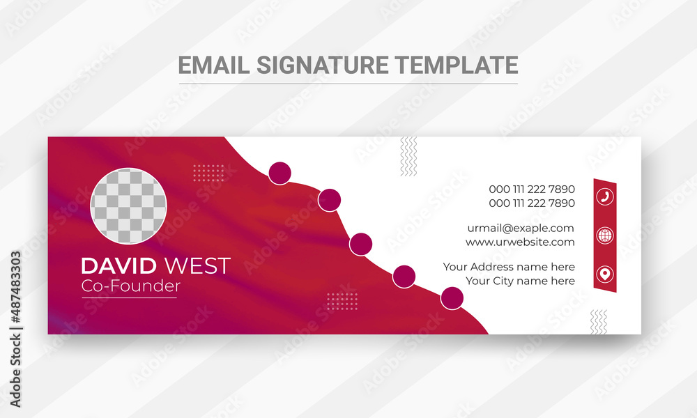 Corporate email signature template design for business promotion by ...