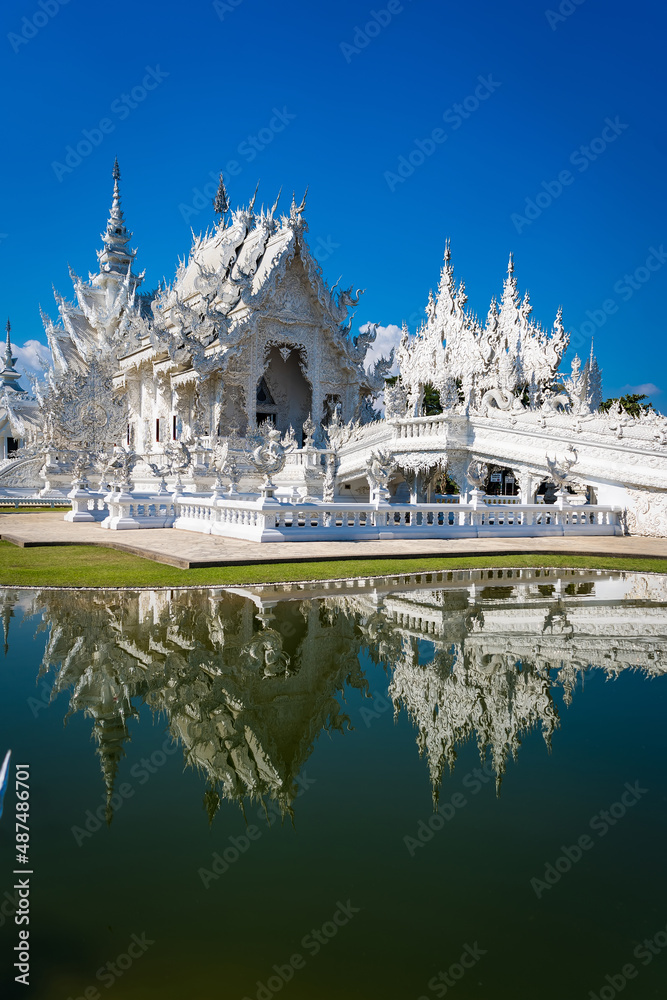 Chiang Rai, Thailand - January, 09, 2022 :Famous Thailand temple or ...